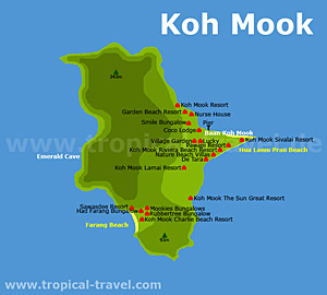 Reiseinformationen über Koh Muk (Mook) - online Reiseführer